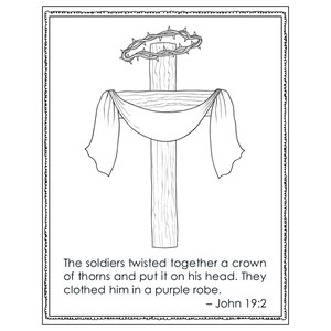 THE EASTER STORY Coloring Page Activity | Homeschool Printable | Sunday ...