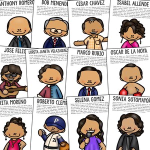 FAMOUS HISPANIC AMERICANS Social Studies Printables Activity | Hispanic ...