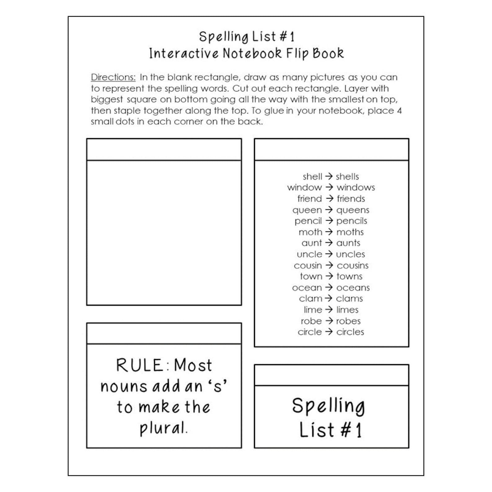 PHONICS RULES 17 Spelling Lists Interactive Notebook - Etsy