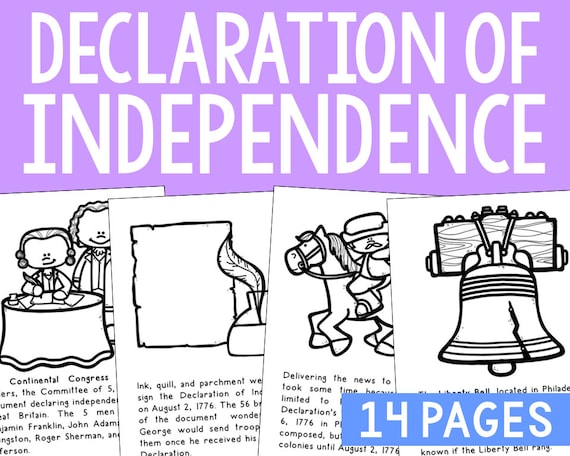 Declaration Of Independence Coloring Page