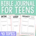 BIBLE LESSONS for TEENS Bundle Sunday School Activities - Etsy