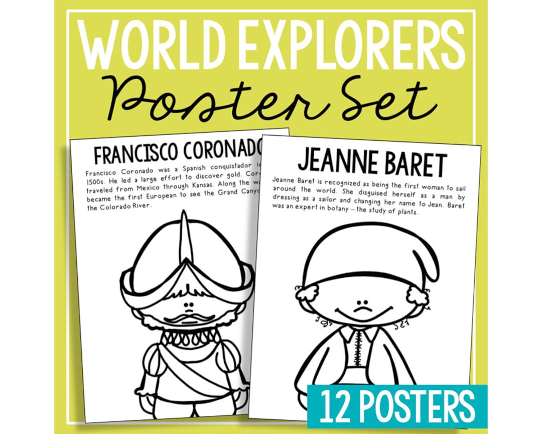 FAMOUS WORLD EXPLORERS for Kids | Homeschool Social Studies Geography ...