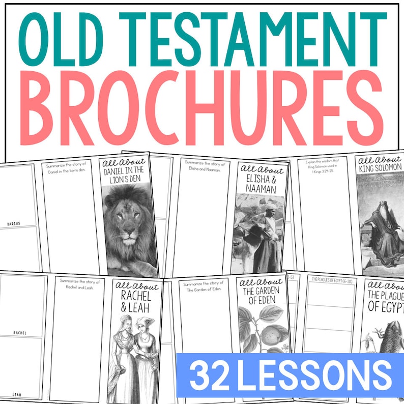 Teen Bible Lessons Bundle | Homeschool and Church Printable Worksheets ...
