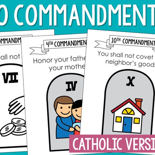 SEVEN SACRAMENTS for Kids Catholic Poster Coloring Page for - Etsy