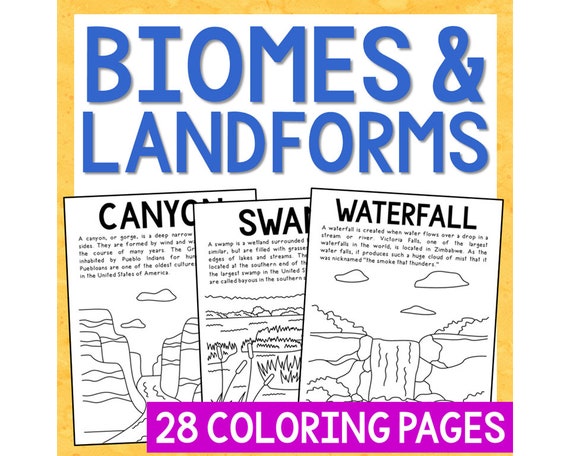 Landforms Coloring Pages For Kids