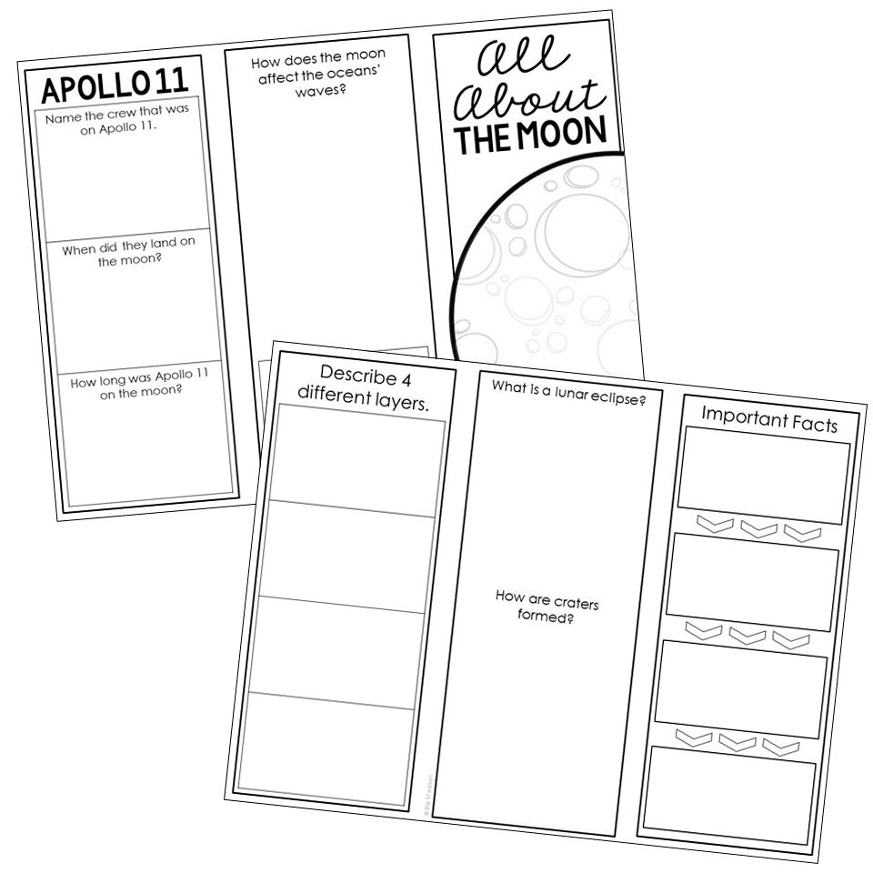 Solar System Brochure Projects for Kids | Homeschool Earth Science ...