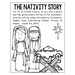 Nativity for Kids Christmas Story Coloring Page | Christian Catholic ...