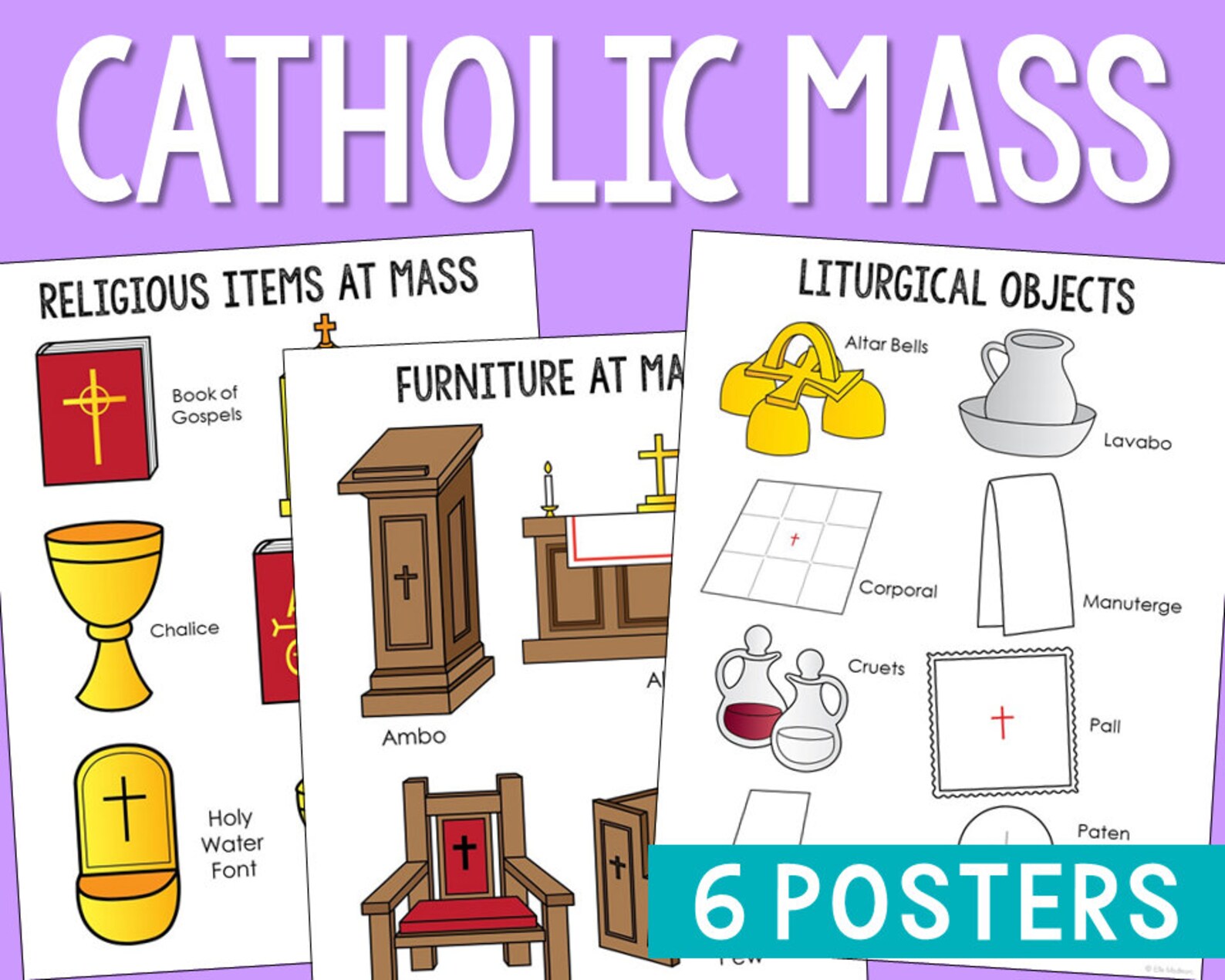 CATHOLIC MASS for Kids Coloring Pages and Posters Catechsim - Etsy UK