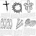 EASTER and LENT SYMBOLS Coloring Pages Activity | Christian Catholic ...