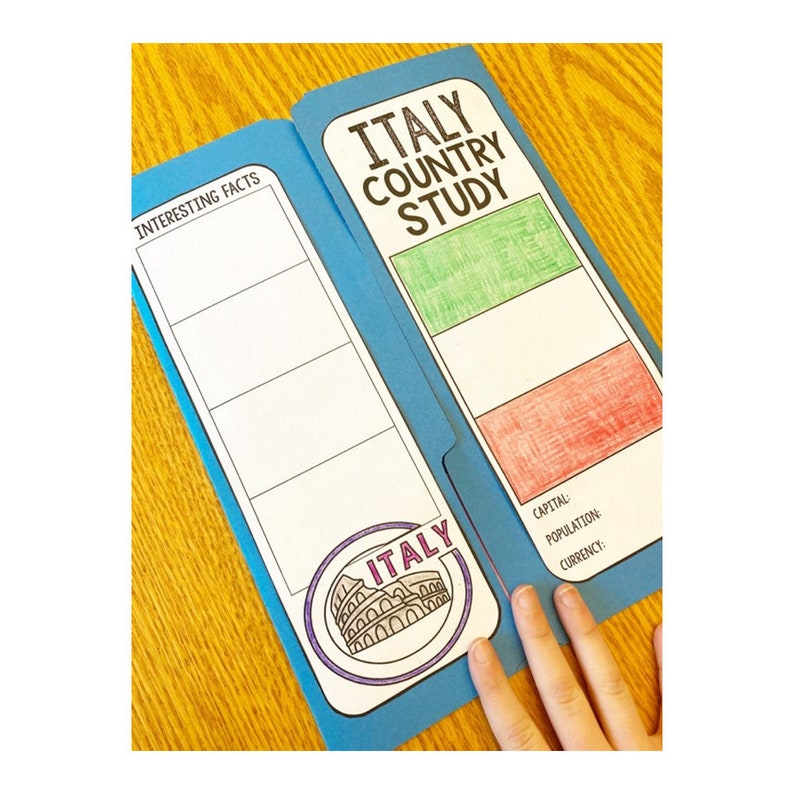 COUNTRY STUDY RESEARCH Project for Any Country Lapbook World | Etsy