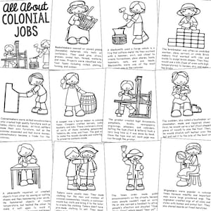 COLONIAL AMERICA Unit Study Social Studies Activity Printables ...