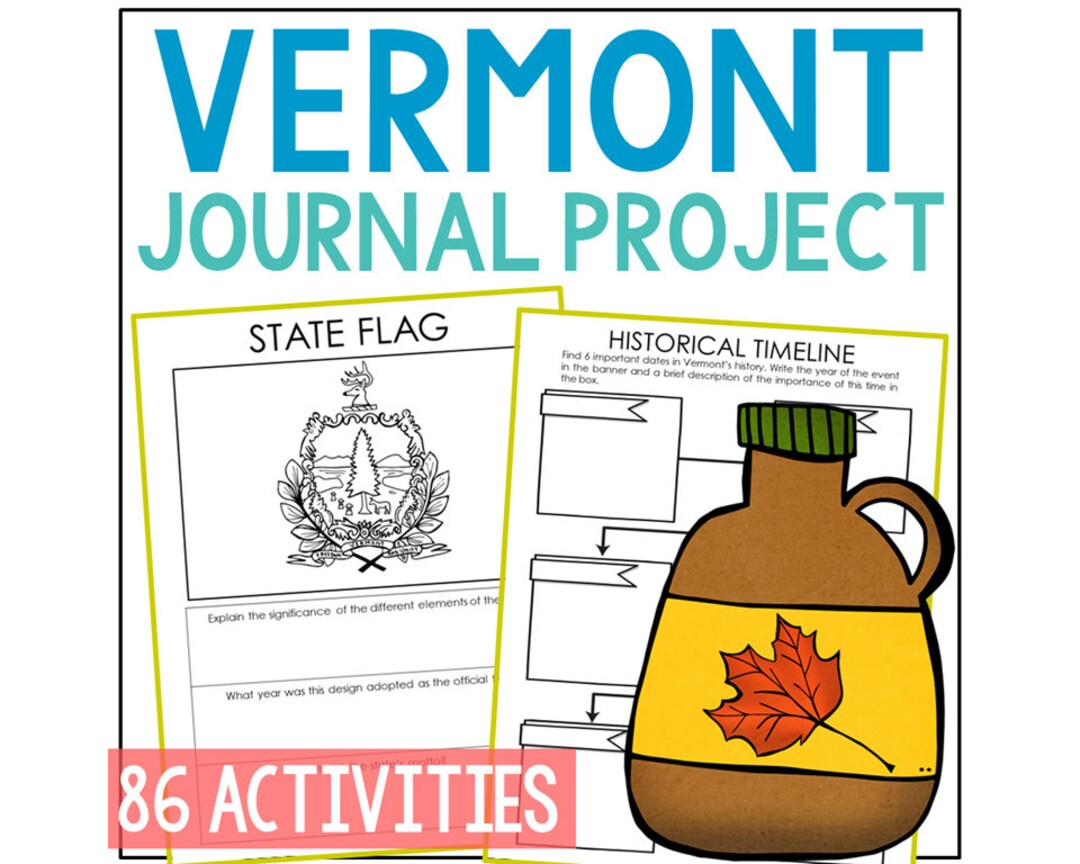 VERMONT State History Project Activity Social Studies Unit Study Lesson ...