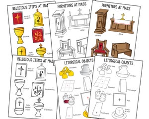 SEVEN SACRAMENTS for Kids Catholic Poster Coloring Page Activity ...