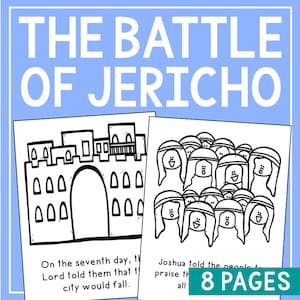 Joshua and the Battle of Jericho Bible Story Posters for Kids ...