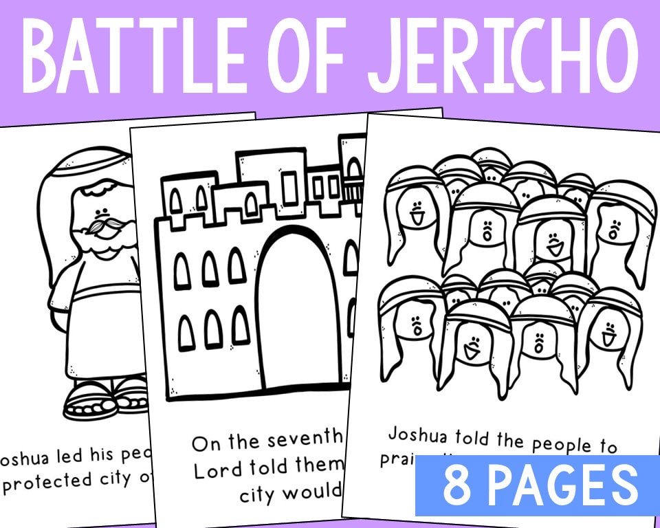 Joshua And The Battle Of Jericho Coloring Page