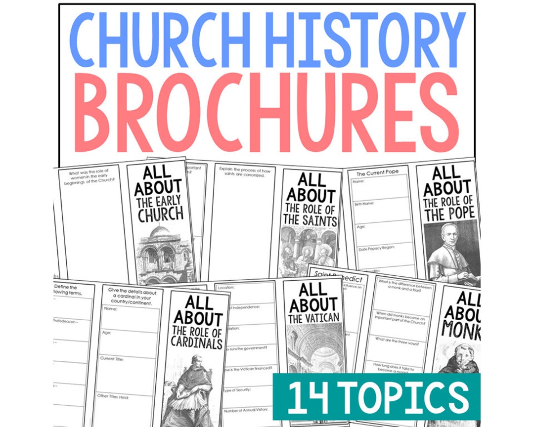 CATHOLIC CHURCH HISTORY Activity for Kids and Teens | Homeschool ...