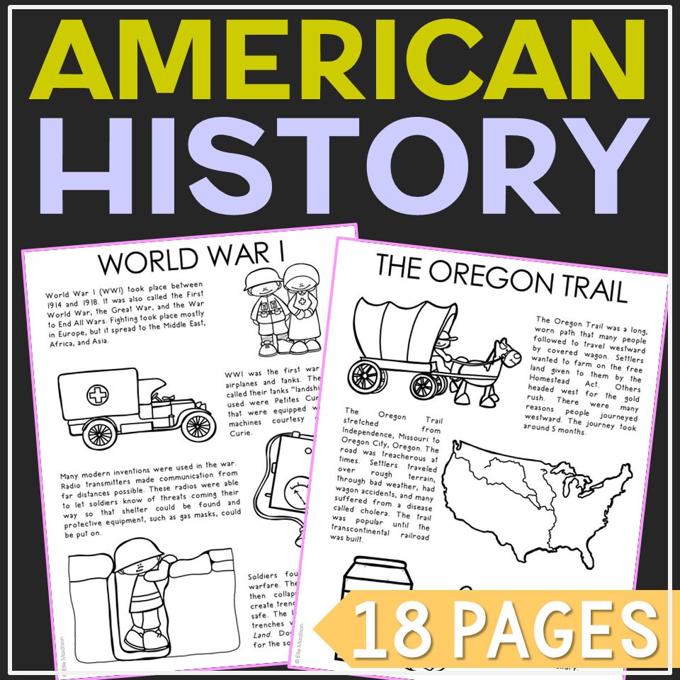 Social Studies Poster Set for Kids | Homeschool Curriculum | American ...