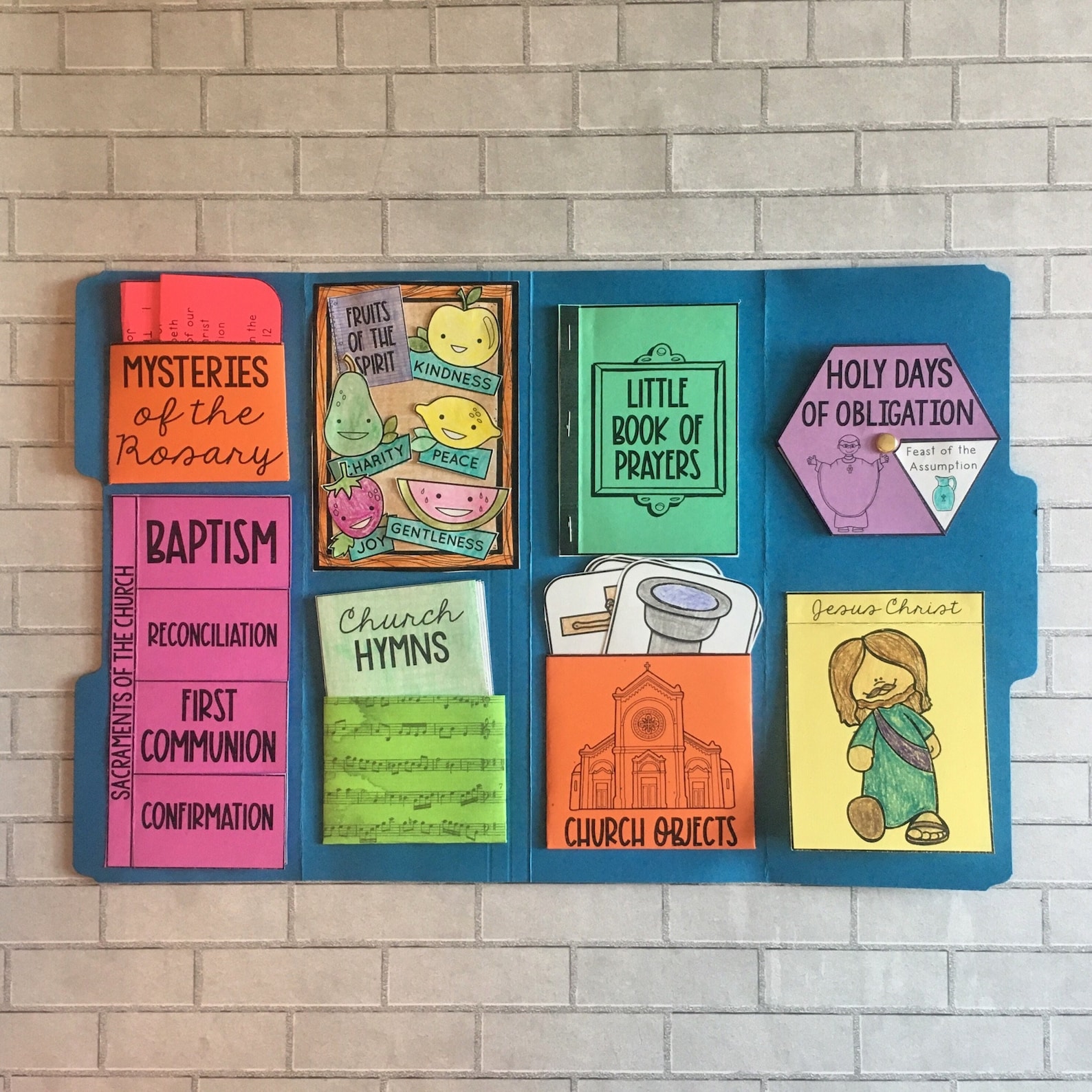 Catholic Lapbook Project for Kids | Rosary for Kids Homeschool ...