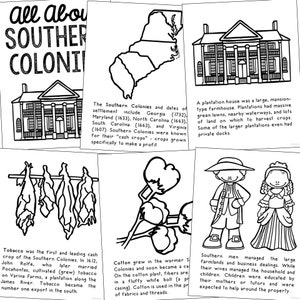 COLONIAL AMERICA Unit Study Social Studies Activity Printables ...