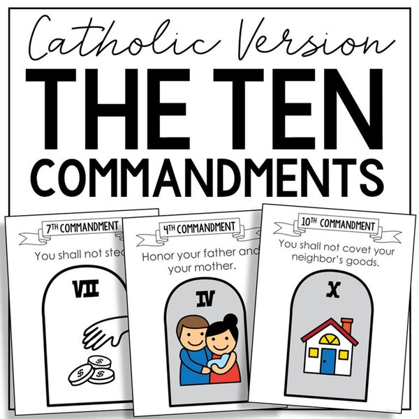 Ten Commandments - Etsy