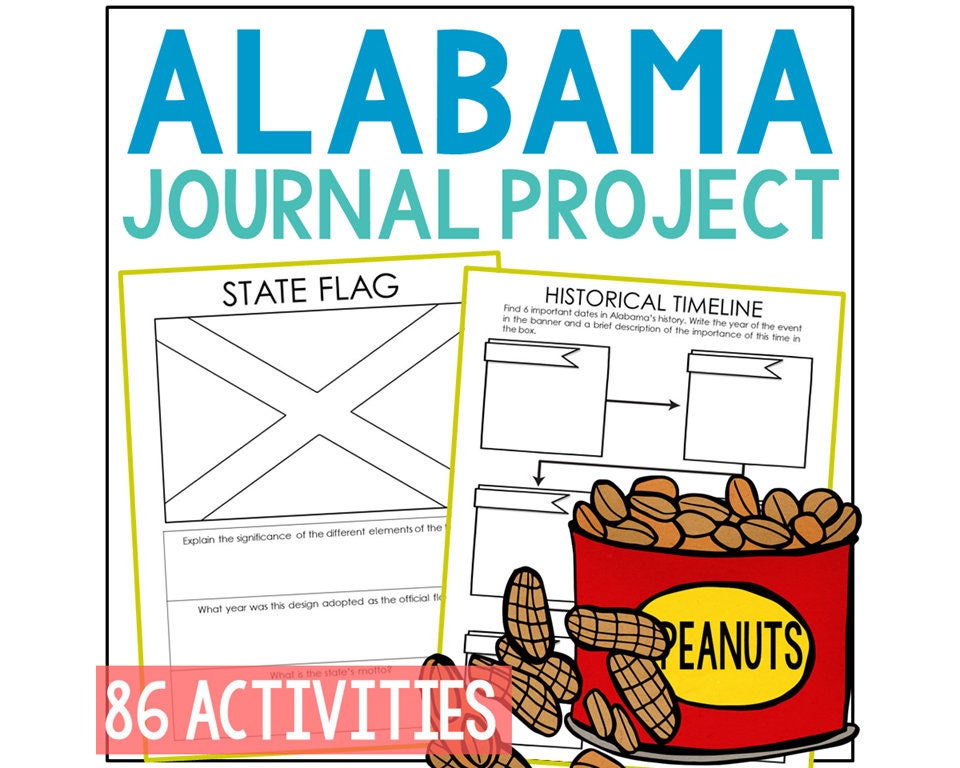 ALABAMA State History Project Activity Social Studies Unit Study Lesson ...