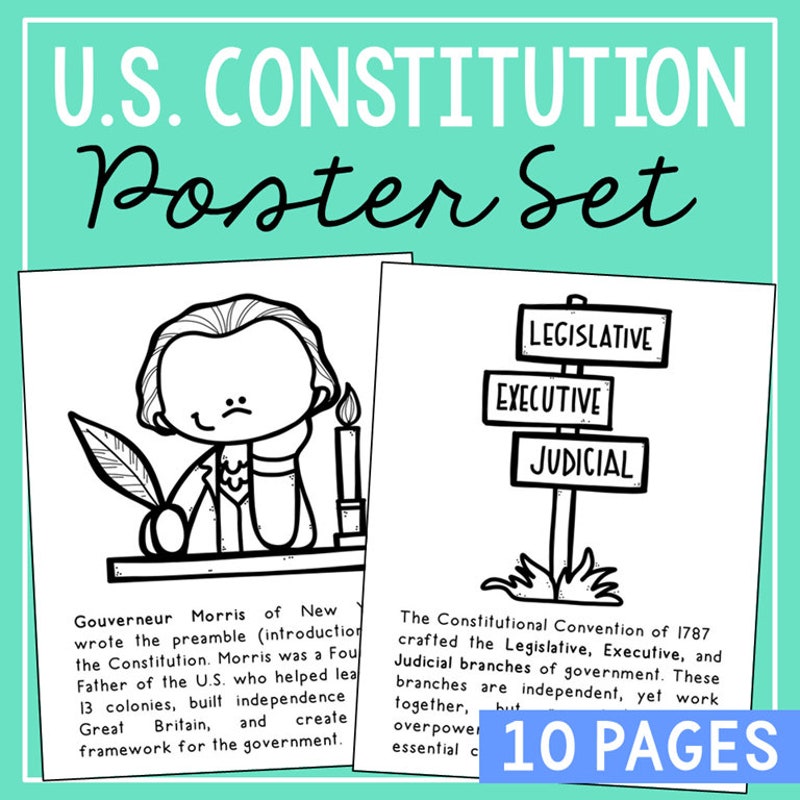 Poster for Constitution Day - Etsy