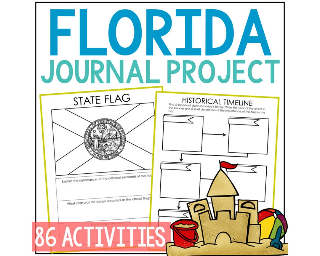 Florida State History Research Project for Kids: Printable Worksheets ...