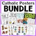 Catholic Posters for Kids Bundle | Homeschool CCD Activity Printables ...
