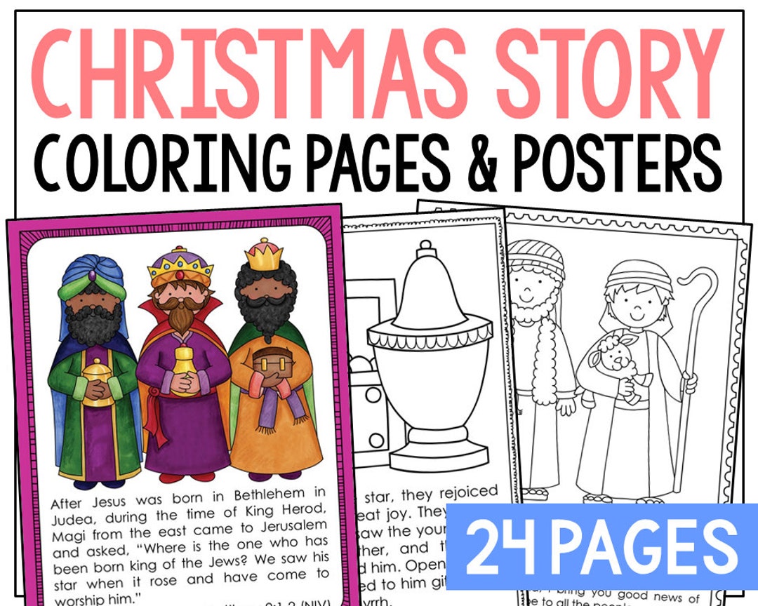 Jesus Birth Story Coloring Pages