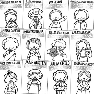 WOMEN'S HISTORY MONTH Coloring Pages Activity | Social Studies Bulletin ...