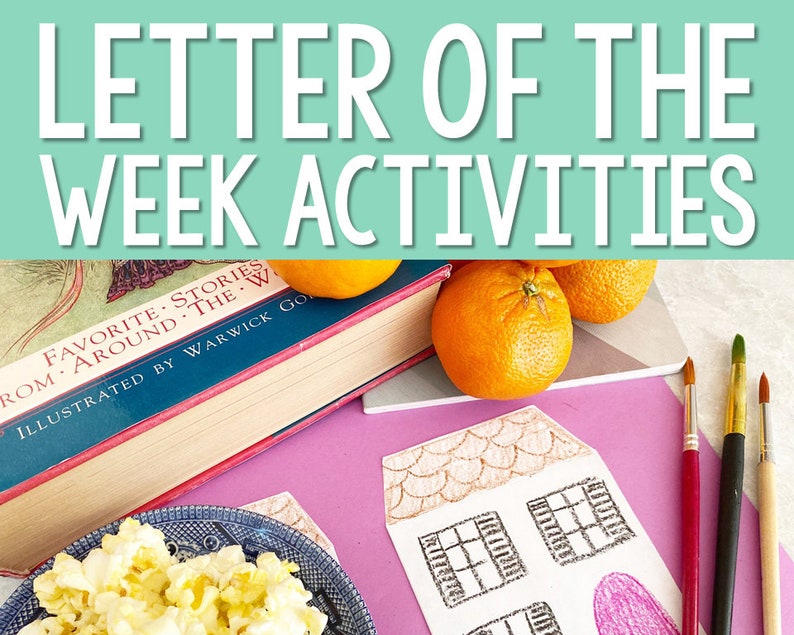 LETTER of the WEEK Alphabet Phonics Activities Preschool - Etsy