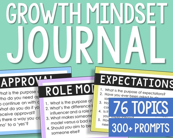 GROWTH MINDSET Journal for Teens Social Emotional SEL - Etsy