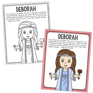 BIBLE FIGURES for Kids Coloring Pages Activity | Homeschool Printable ...