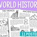 WORLD HISTORY Social Studies Printables Homeschool | Etsy