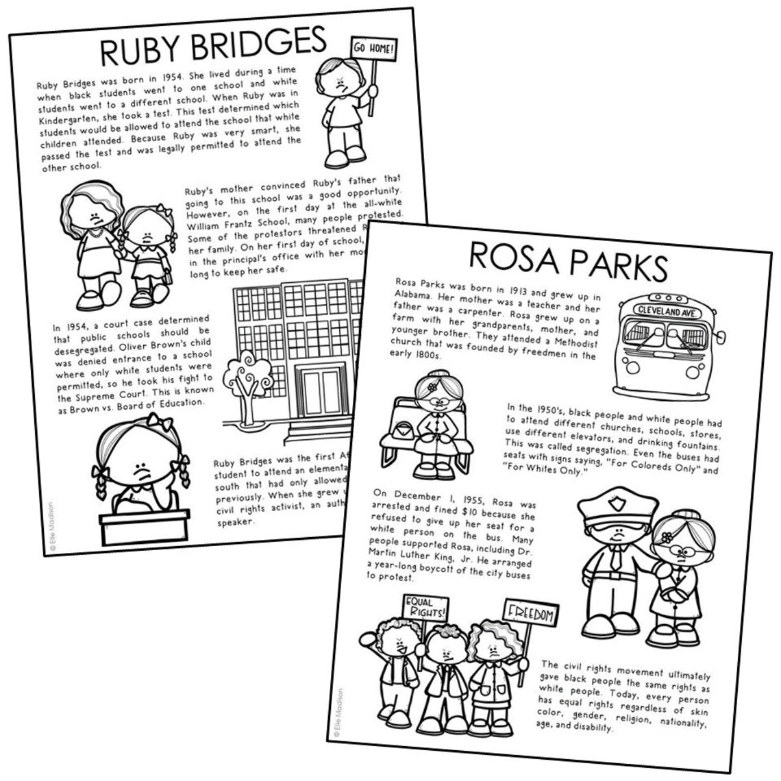 FAMOUS AMERICANS Social Studies Printables Homeschool - Etsy