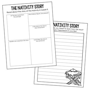 Nativity for Kids Christmas Story Coloring Page | Christian Catholic ...