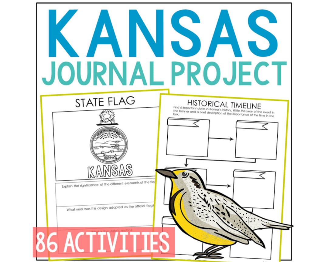 Kansas State History Research Project for Kids: Printable Worksheets ...