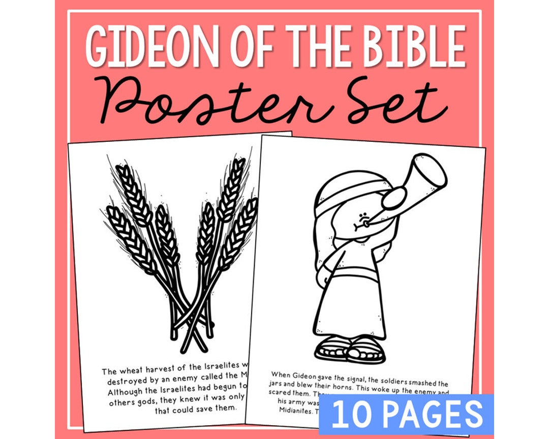 Gideon Bible Story Coloring Pages