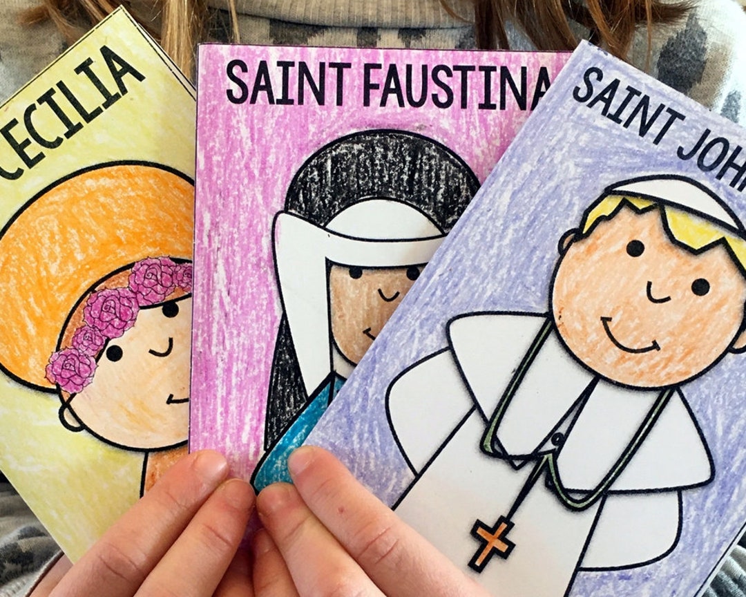 CATHOLIC SAINTS Biography Report Research Projects Activity | One Pager ...