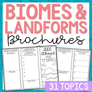 BIOMES LANDFORMS ECOSYSTEMS Research Activity Projects | Earth Science ...