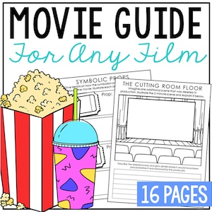 MOVIE GUIDE Film Study Activity for Any Movie Worksheets Journal ...