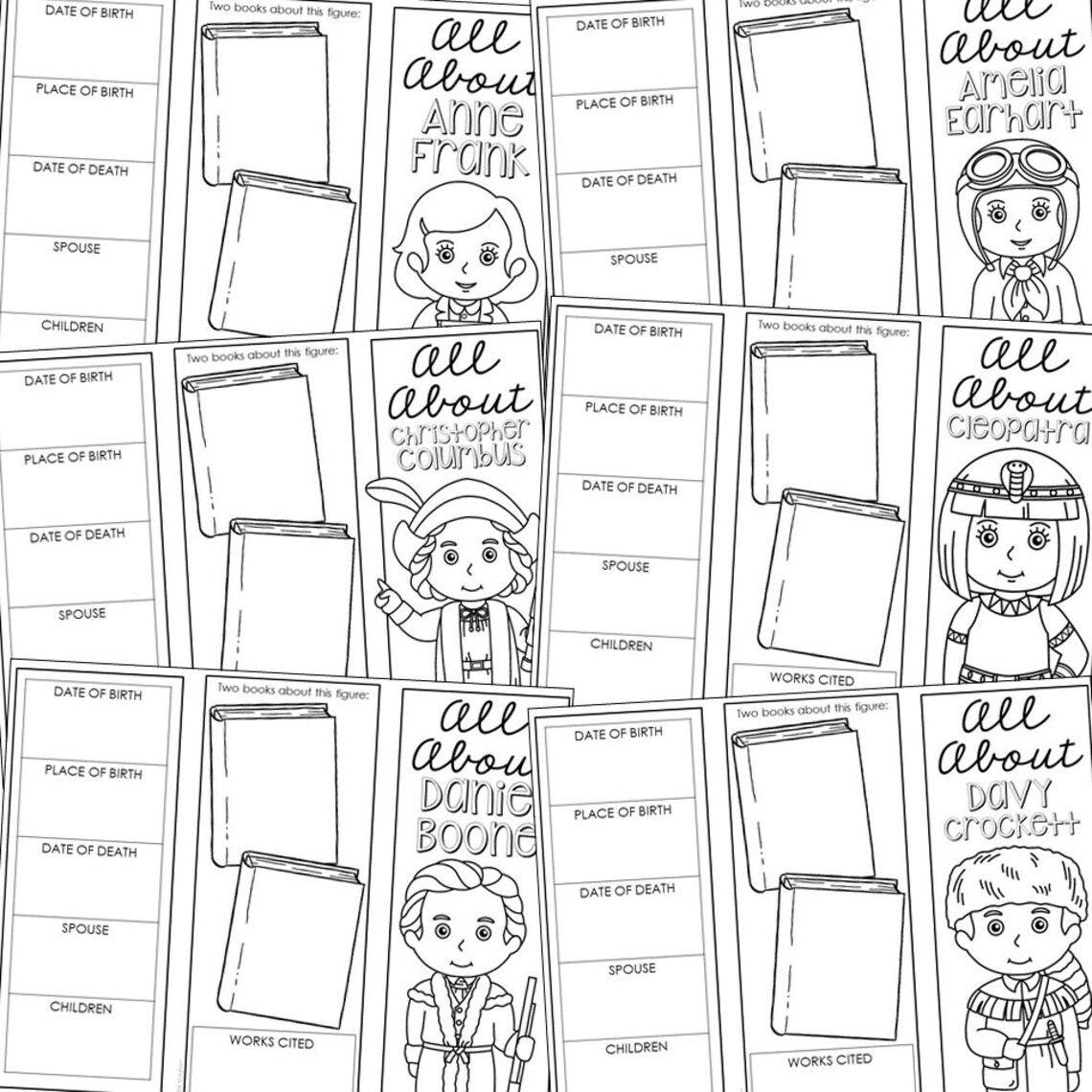 HISTORICAL FIGURES Research Projects Social Studies Homeschool ...