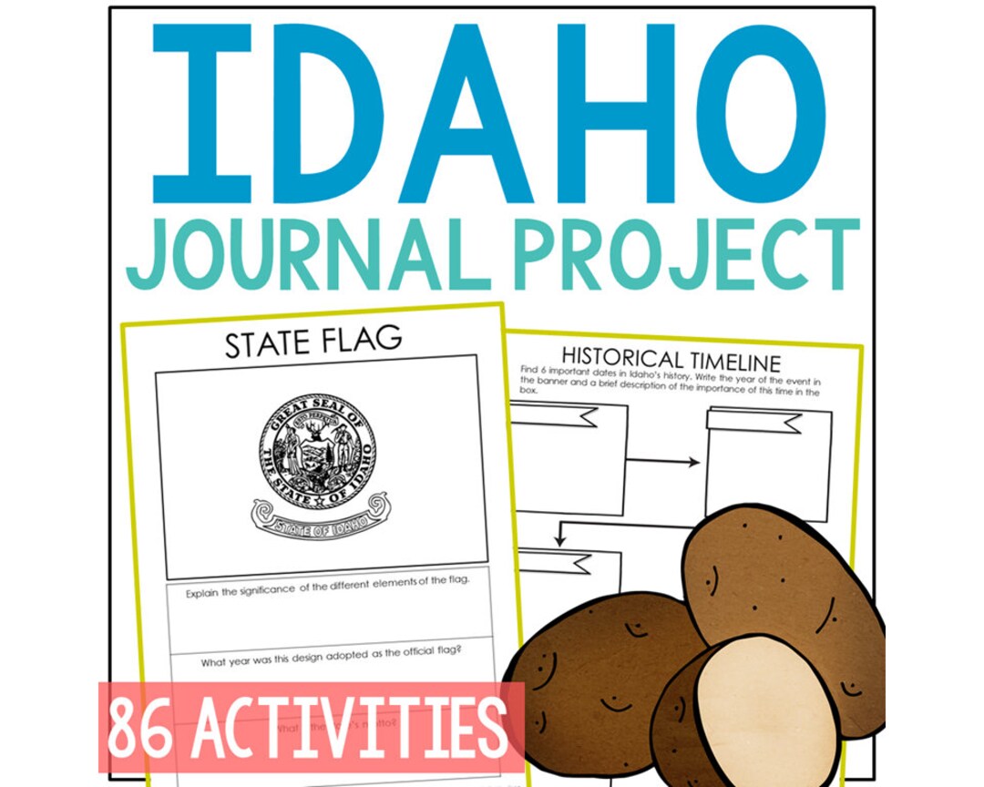 IDAHO State History Project Activity Social Studies Unit Study Lesson ...