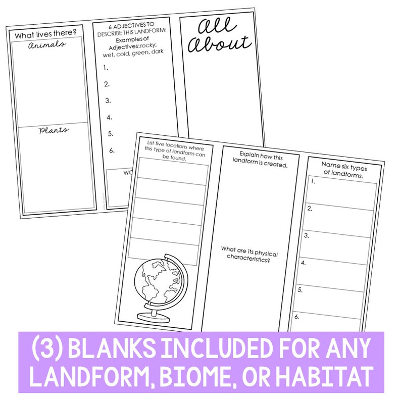 BIOMES LANDFORMS ECOSYSTEMS Research Activity Projects Earth Science ...