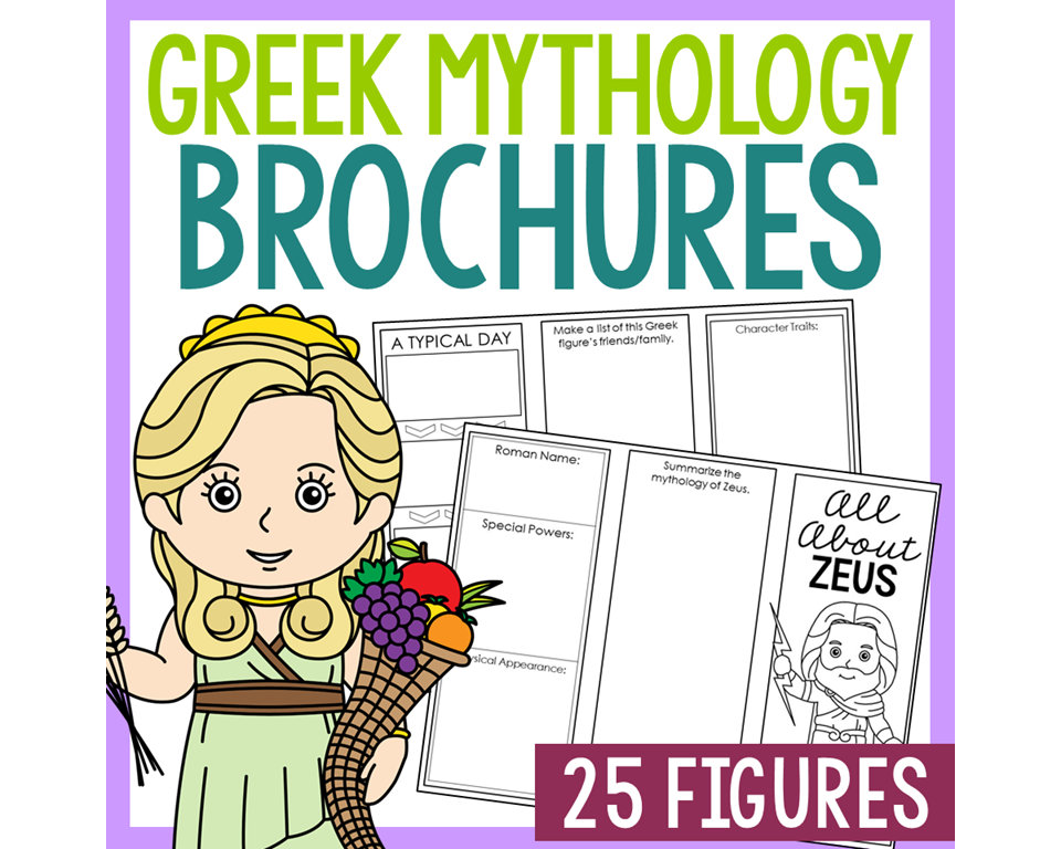 Greek Mythology Brochure Research Projects for Kids | Homeschool ...