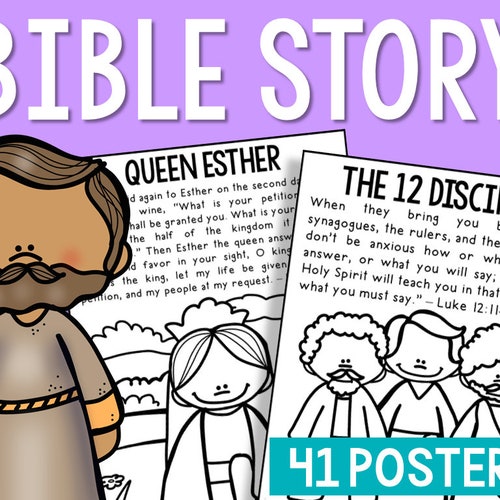 GIDEON Bible Story Activity Posters Christian Homeschool - Etsy