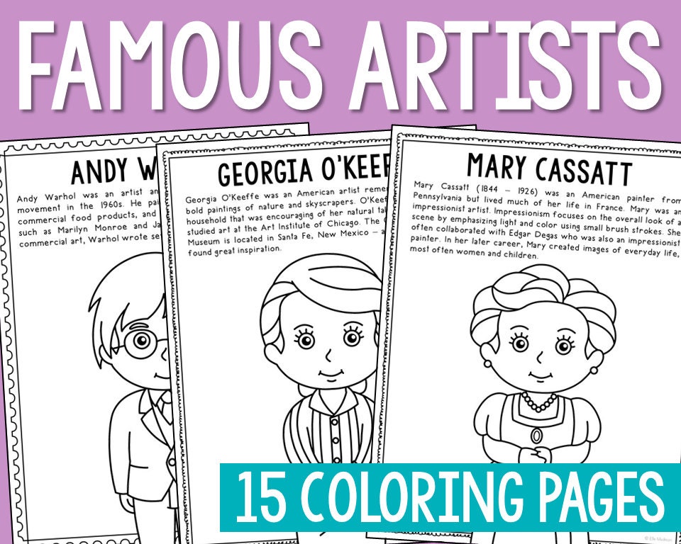 Famous Art Coloring Page