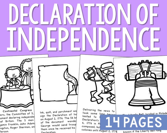 DECLARATION OF INDEPENDENCE Social Studies Printables | Etsy