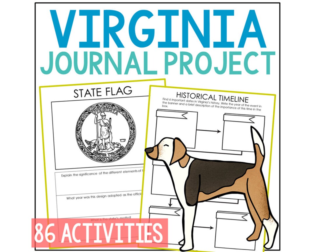 Virginia State History Research Project for Kids: Printable Worksheets ...