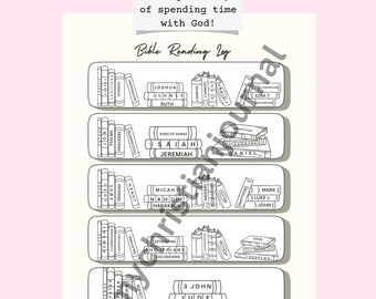 Books of the Bible Printable Reading Tracker Color as You Read Bible ...